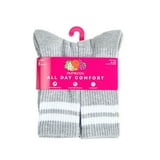 Fruit of the Loom All Day Comfort Women's Socks, Sizes 4-12, 6-Pack ...