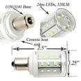 Leisure LED 4 Pack 12 Volt Replacement LED Bulb, 12V 1141/1156 Interior ...