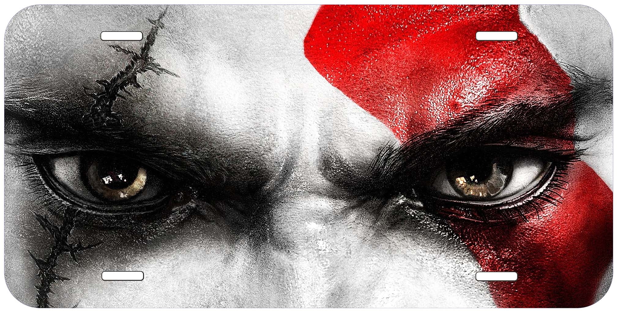 God Of War Kratos Face Novelty Car License Plate - Walmart.com