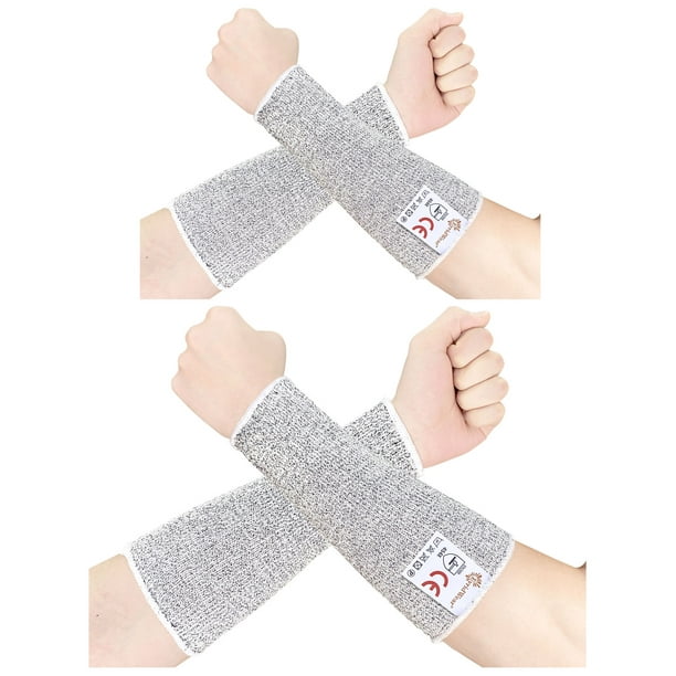 EvridWear 2 Pairs Arm Protection Sleeves, Level 5 Cut Resistant Sleeve ...