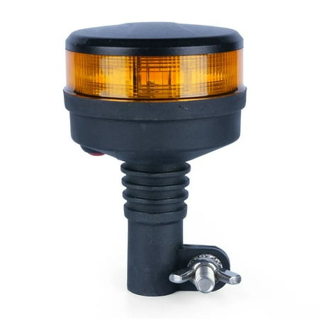 Amber Beacon Light 3.6Inch, Flashing Safety Warning Lights Pole Mount ...