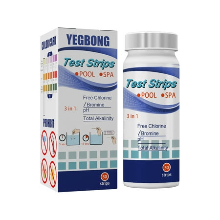 Premium Pool and Spa Test Strips - 100 ct - 7 Way Accurate Testing ...