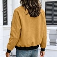 APEXFWDT Bomber Jacket Women Suede Casual Lightweight Long Sleeve ...