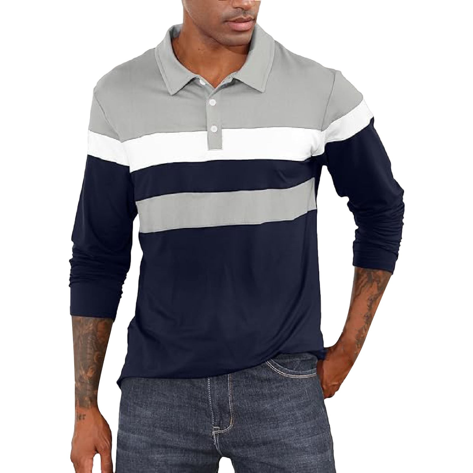 Click here for Ketyyh-Chn99 Men Polo Shirt Classic Fit Mens Shirt... prices