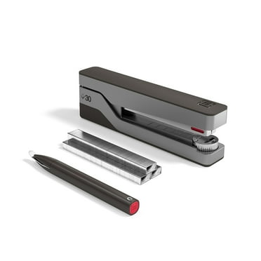 TRU RED Premium Desktop Stapler 30-Sheet Capacity Gray/Red TR58078 ...