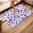 Door Mat 31.5"x47.2", Spring Purple Leaves Non Slip Backing & Low ...