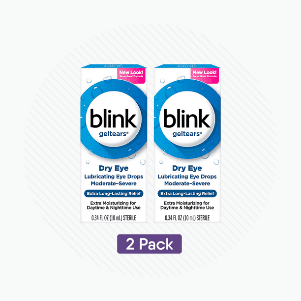 Blink Gel Tears Lubricating Eye Drops 2-Pack (2 x 10ml bottles ...