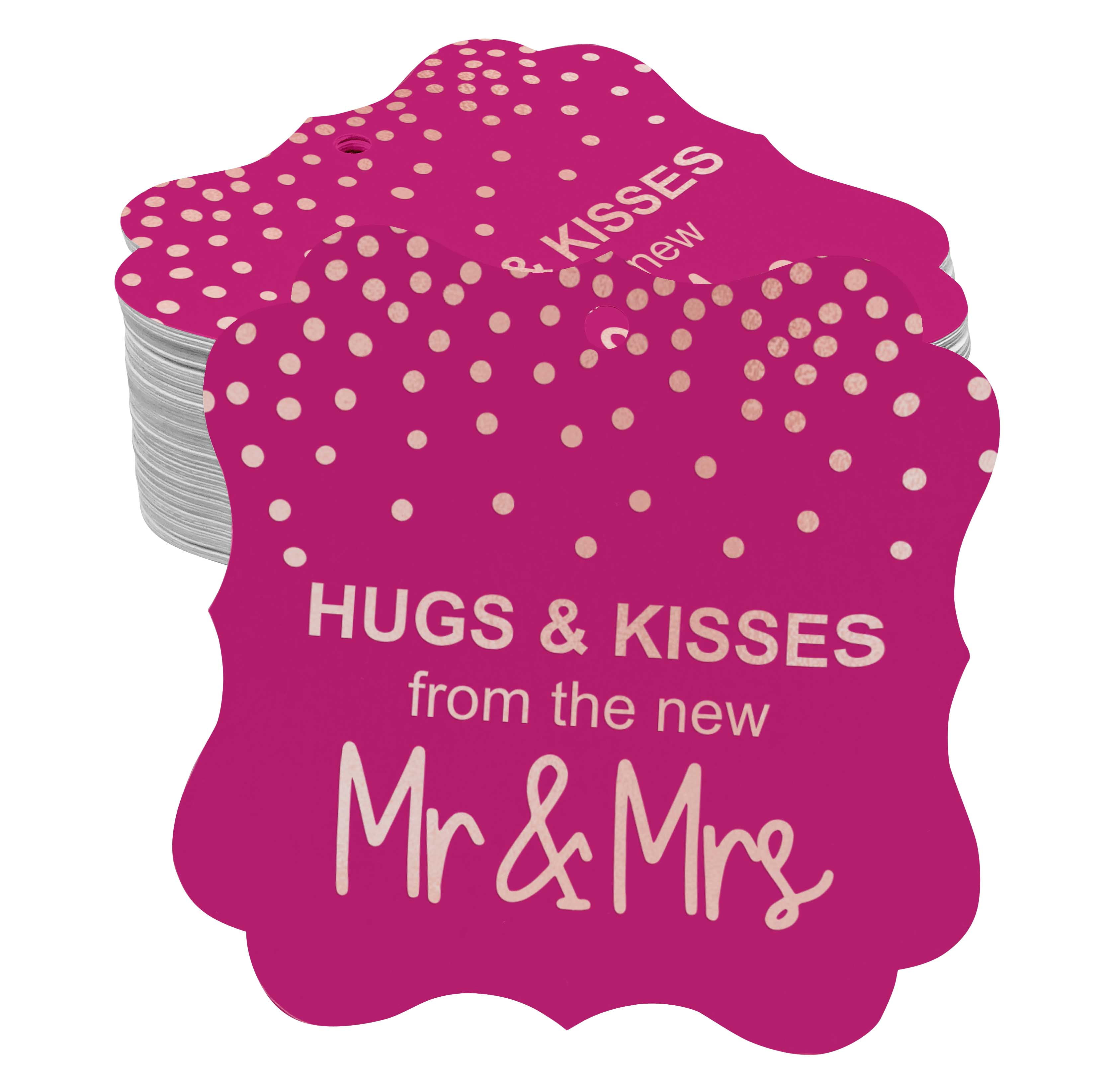 Inkdotpot Hang Tags Hugs & Kisses From The New Wedding Favor Bracket ...
