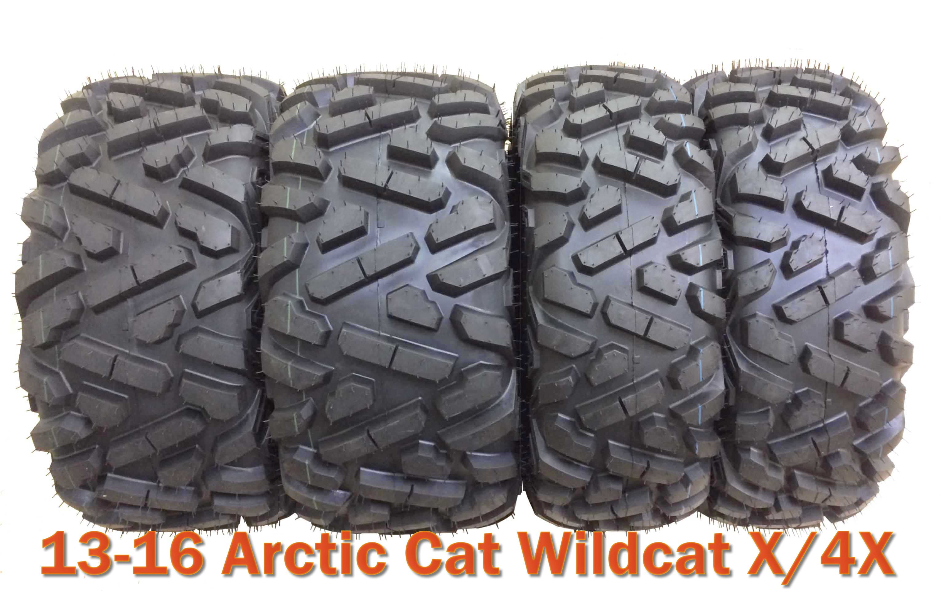 Full Set ATV Tires 27x9-14 & 27x11-14 for 13-16 Arctic Cat Wildcat X/4X ...