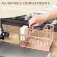 Sink Caddy Organzier with High Brush Holder, Sponge Holder for Sink ...