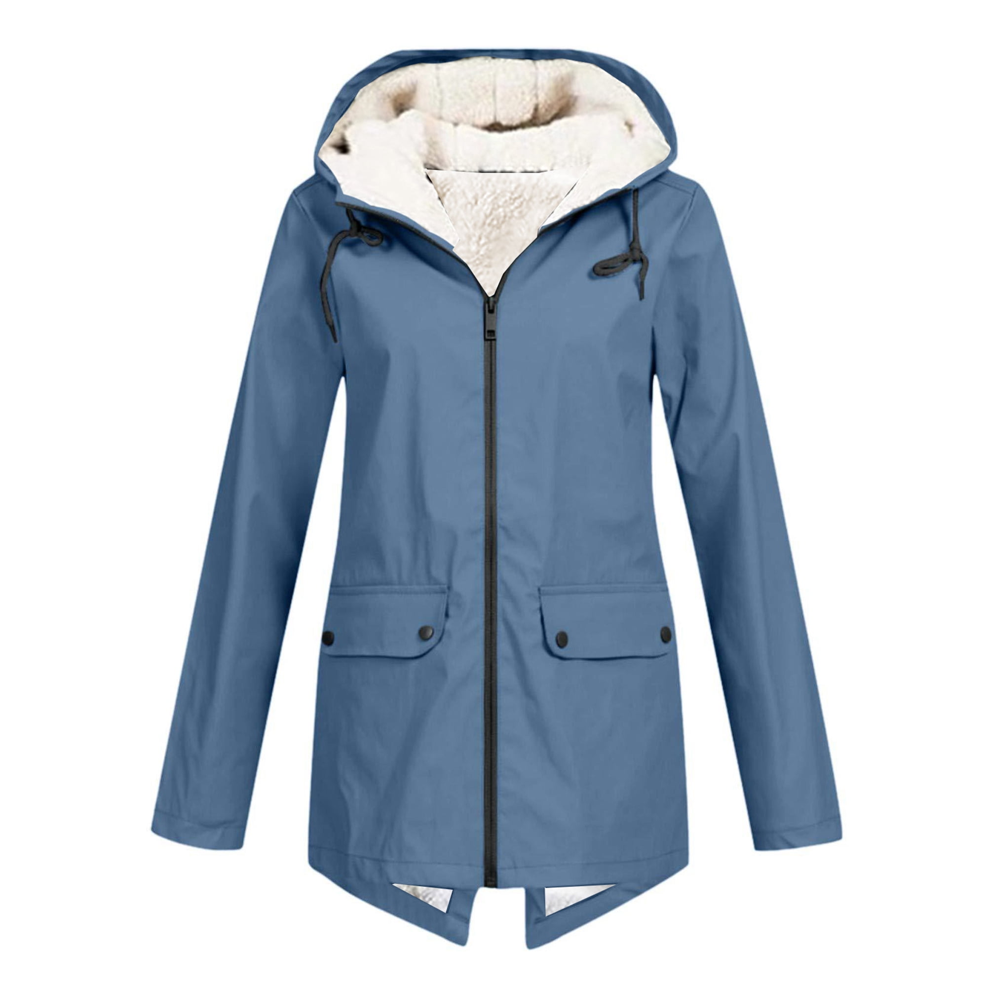 Click here for Avamo Ladies Outwear Sherpa Lined Hooded Coat Zip... prices