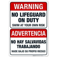 Swimming Pool Rules Bilingual Sign, Spanish English , - Walmart.com