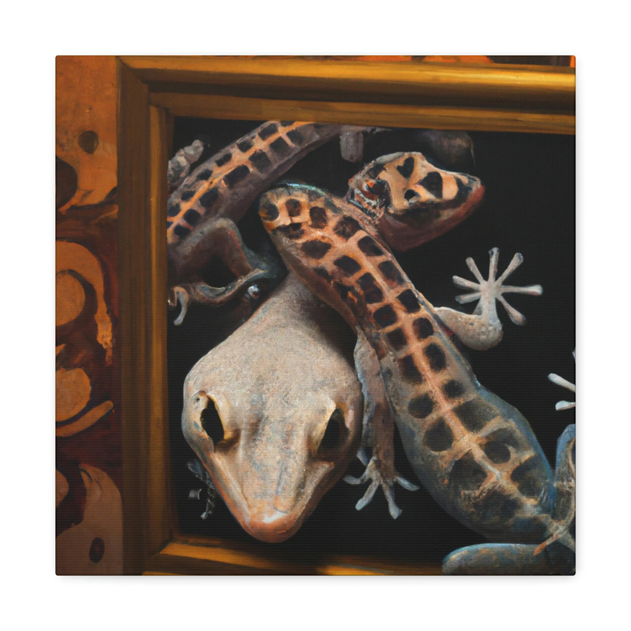 Geckos at Dawn. - Canvas - Walmart.com