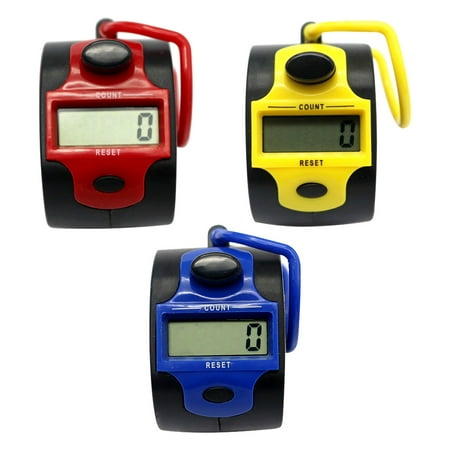 Pack of 3 Digital Display Hand Held Counters Basketball Match Football ...