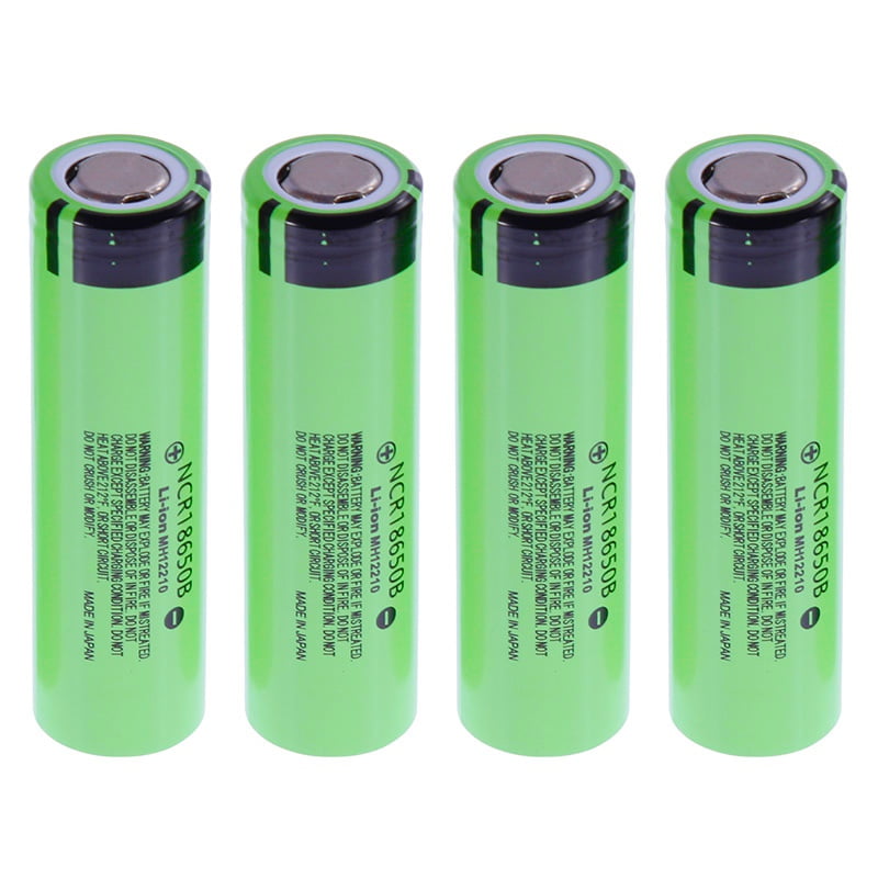 Panasonic Ncr18650b 18650 3400mah High Drain Flat Top Battery