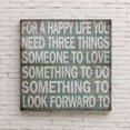 3R Studios For A Happy Life Wall Art - Walmart.com