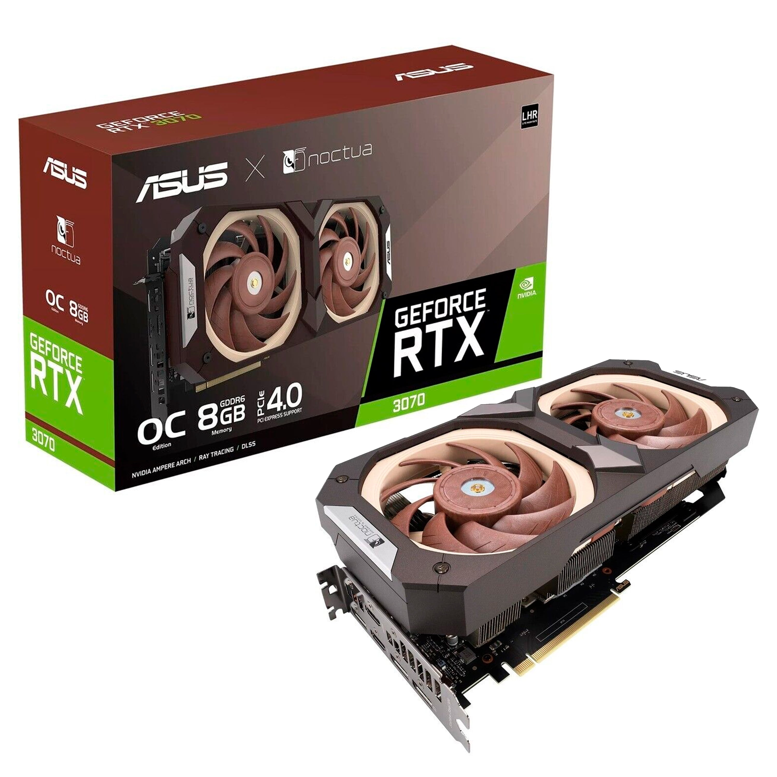 Tarjeta de Video Asus RTX 3070 NOCTUA OC 8GB GDDR6 HDMI Display Port ...