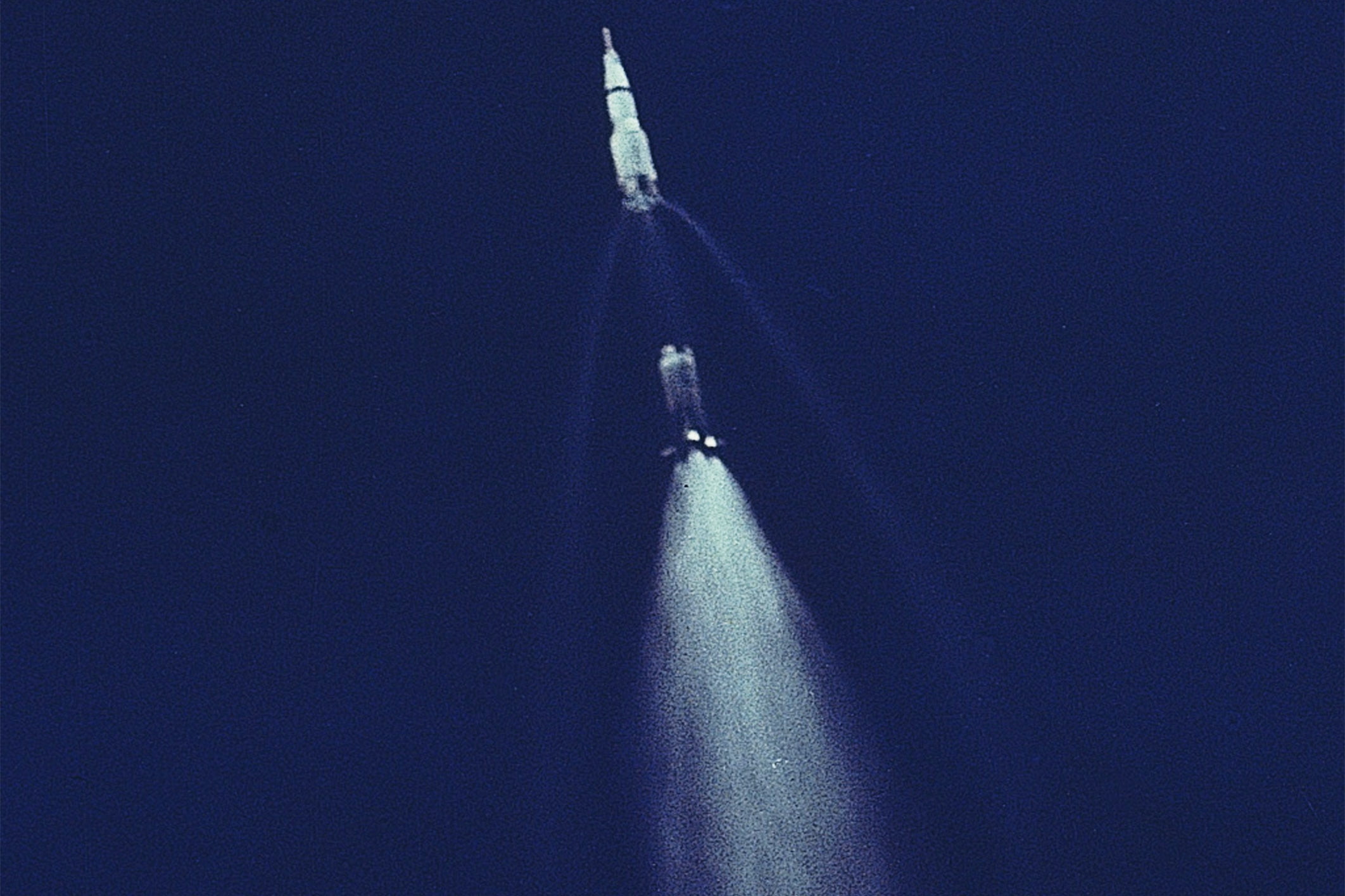 24x36 gallery poster, Apollo 11 S-IC separation, Saturn V rocket ...