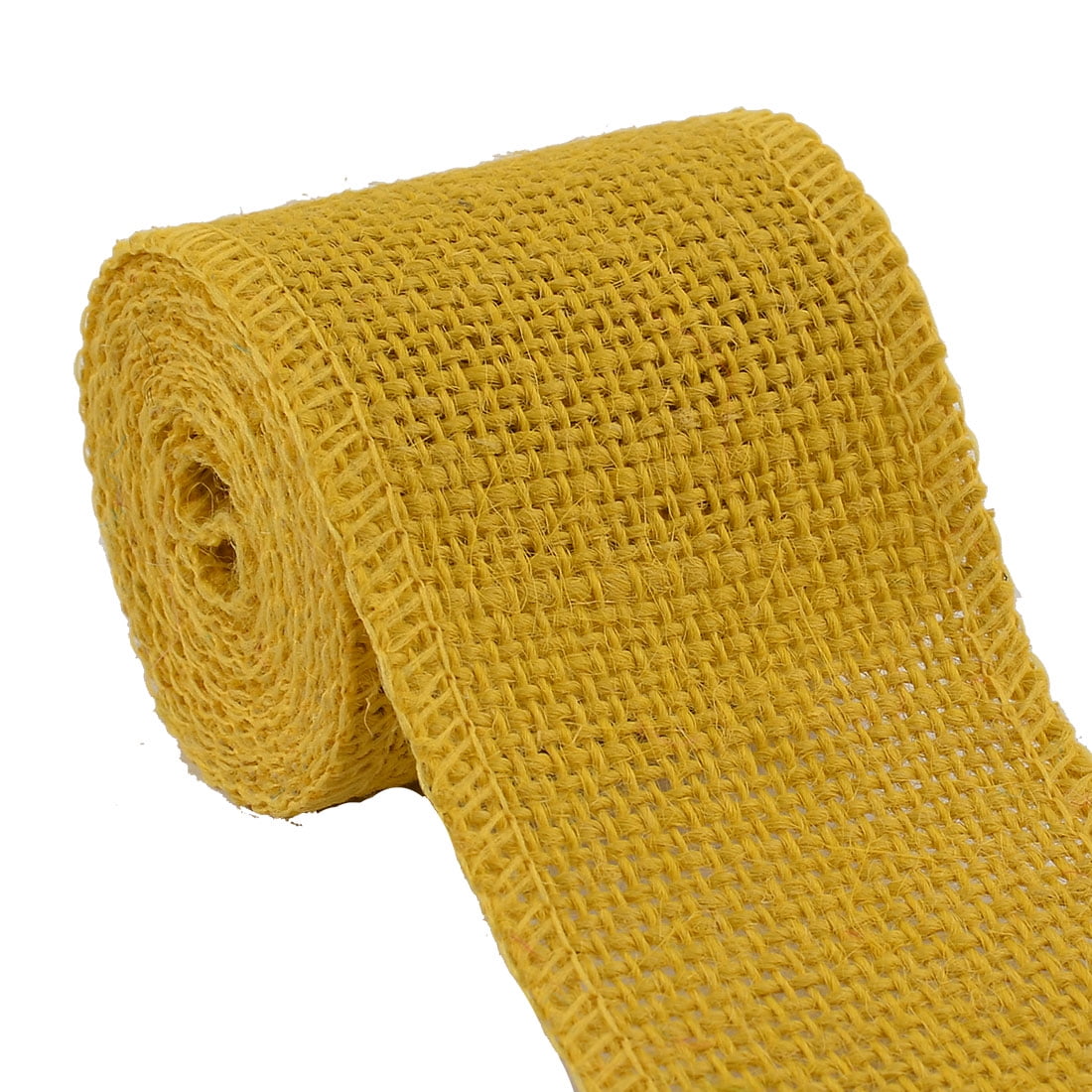 Wedding Jute Belt String Strap Arts Craft Burlap Ribbon Roll Yellow 2.2 ...
