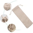 20 Pcs Portable Cotton and Linen Pouch Bag Straw Carrying Cases, Straw ...