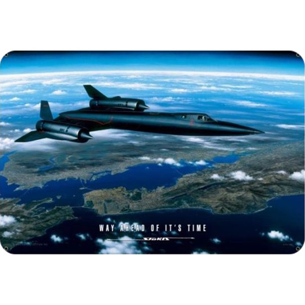 Letrero chapa Metal SR-71 para avión pintura hierro Rectangular del ...