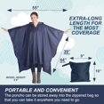 Heavy Duty Rain Poncho for Backpacking, Waterproof Lightweight for ...
