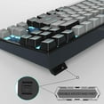 75% Mechanical Gaming Keyboard, Blue , LED Backlit, 87 Compact TKL ...