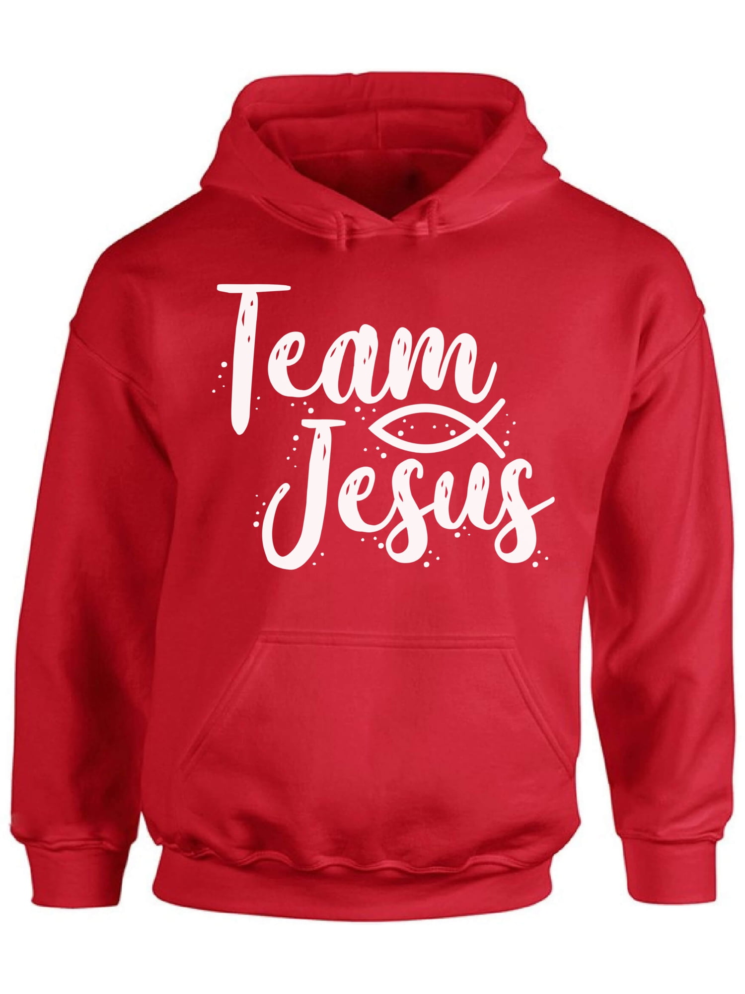 Awkward Styles Team Jesus Unisex Hoodie Christian Hoodie for Him White ...
