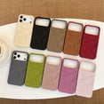 Simple Pleated Solid Color Phone Case for iPhone (Red,iPhone 13 Pro Max ...