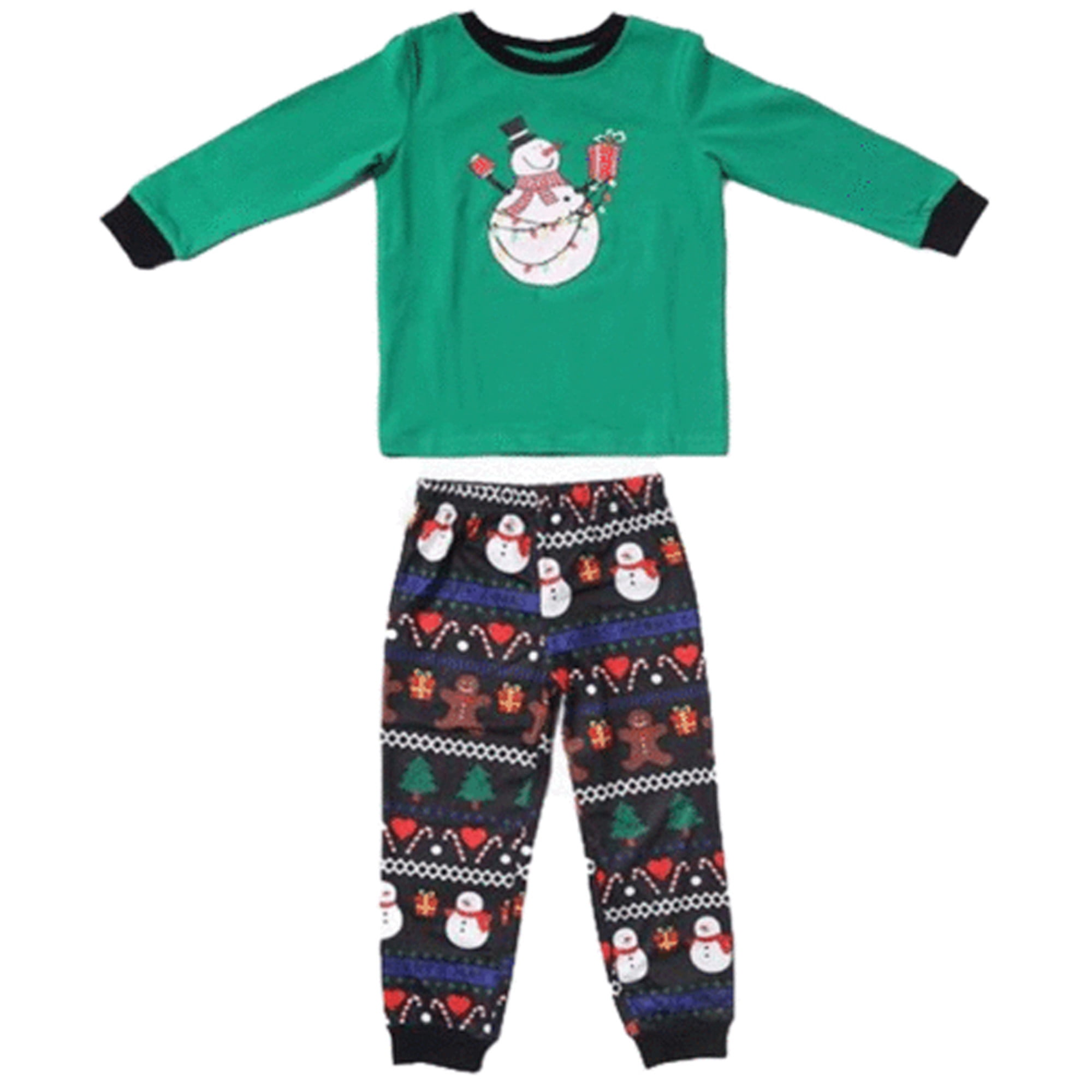 FOCUSNORM Christmas Snowman Pattern Matching Pajamas Sets Couple ...