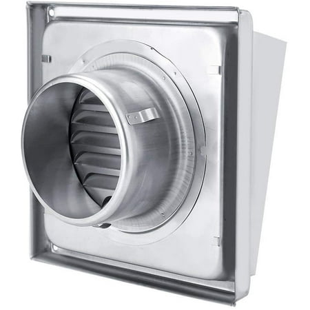 Universal Stainless Steel Square Wall Vents Metal Wall Outlet Cowled ...