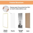 ANHXN scratch resistant poster frame for photo library - slide in strip ...