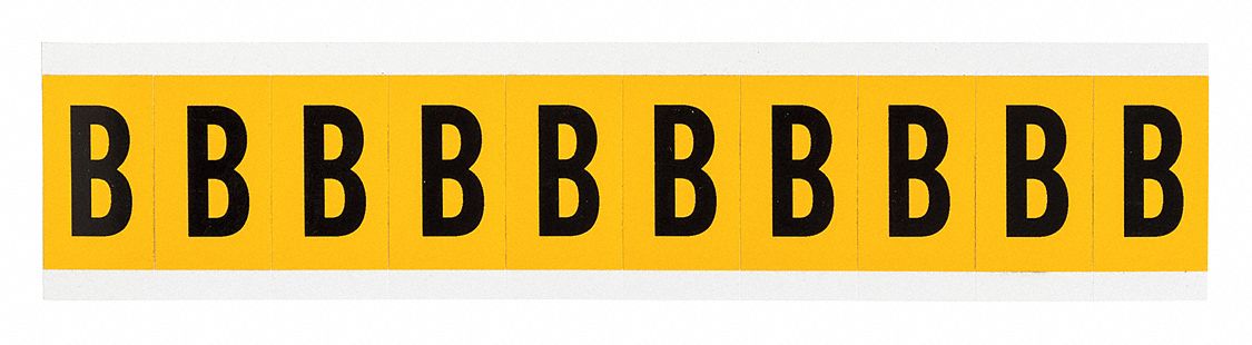 Brady Letter Label,B,1-1/2in.Hx7/8in.W 1530-B - Walmart.com
