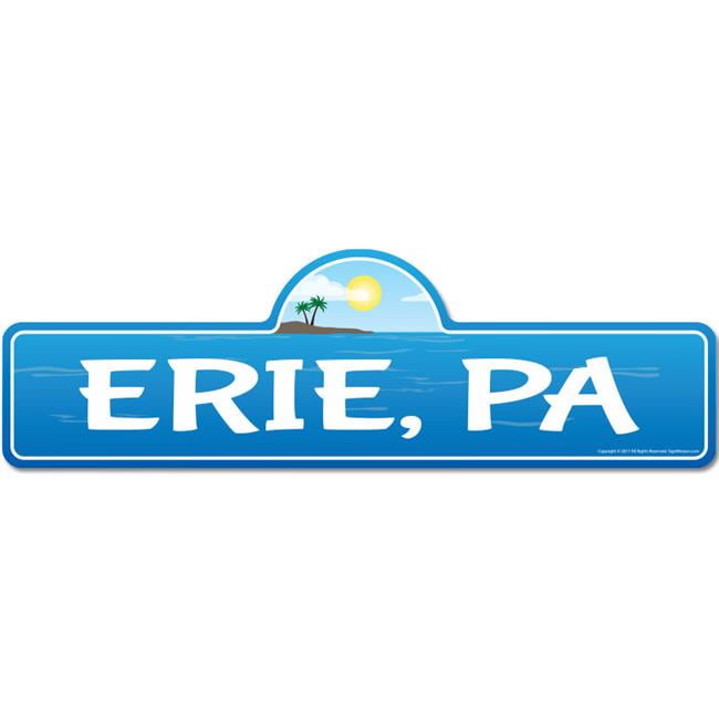 SignMission P-618 Erie Pa Erie, PA Pennsylvania Beach Street Sign ...