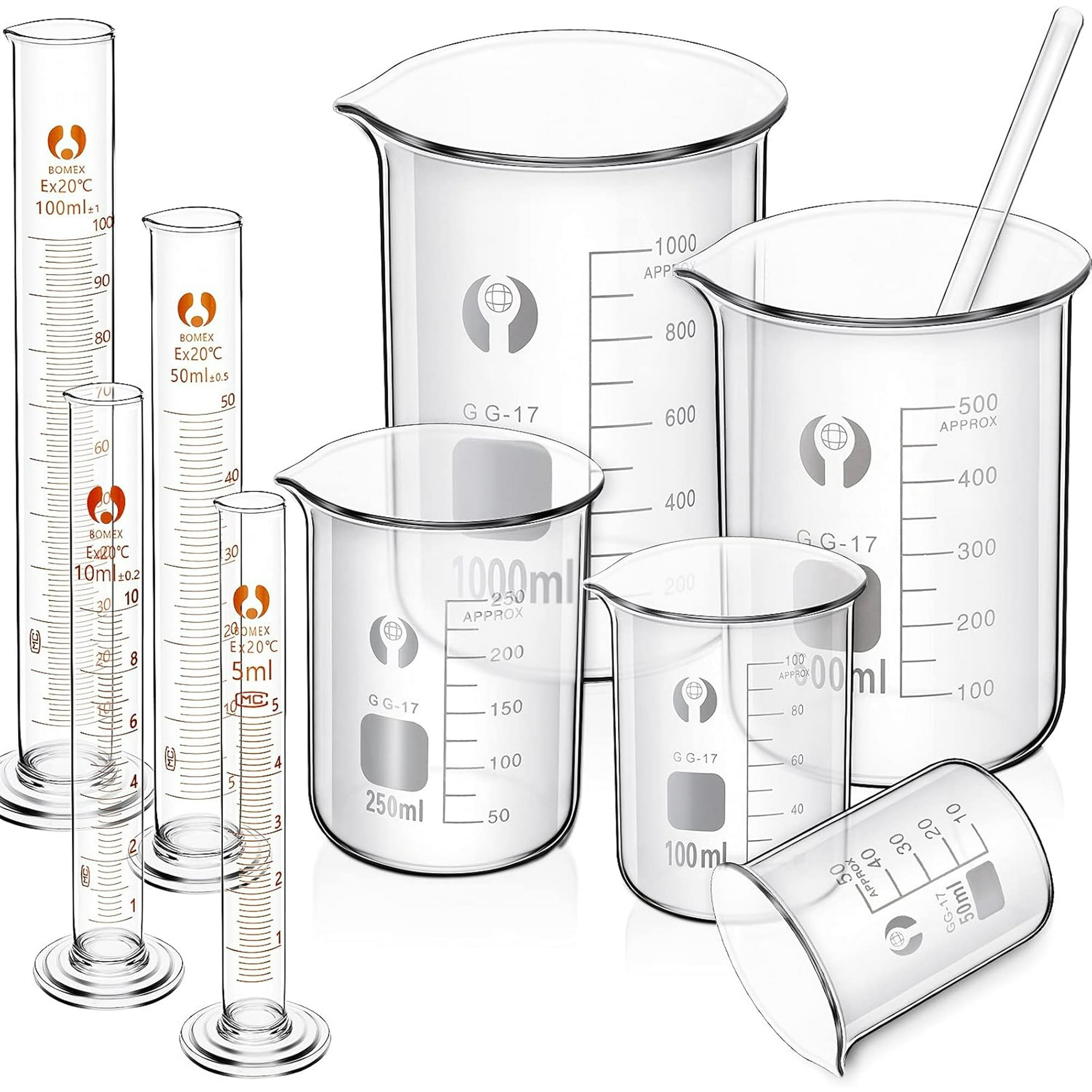 Click here for Flafree 10 Pieces Glass Measuring Beaker And Gradu... prices