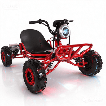 Zyliathor Electric Go Kart, 48V 1500W, 8" All-Terrain Aluminum Wheels ...