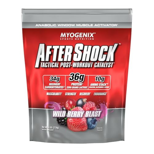 Myogenix Aftershock Post Workout, Muscle Growth Whey Protein Powder | Anabolic Whey Protein and ...