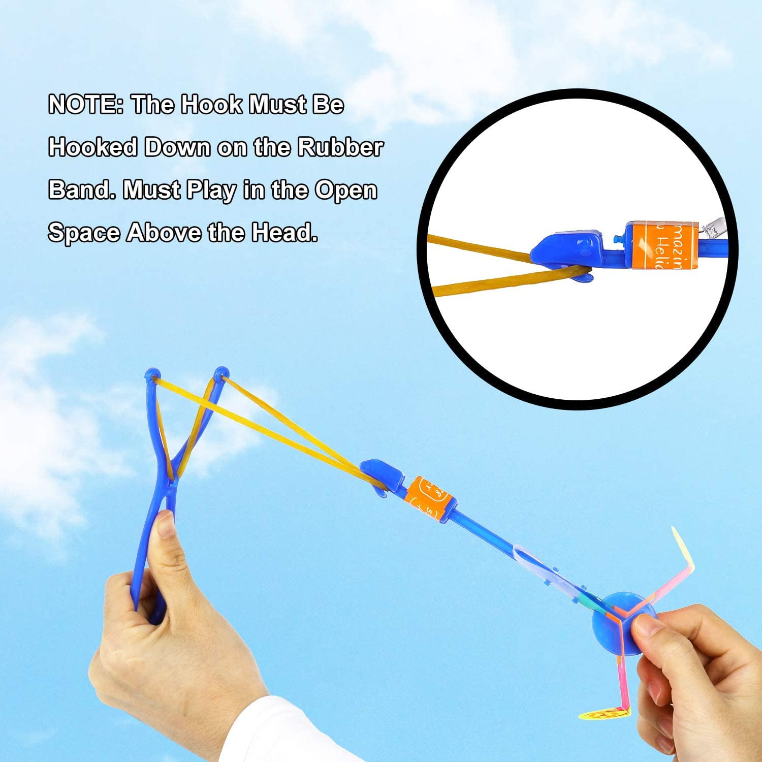 Buy 15 Amazing Arrow Rocket Copters,Helicopter Flying Rocket Catapult ...