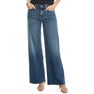 7 For All Mankind womens Lotta Blueberry Wide Leg Jean, 28, Blue