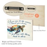 JennyGems Sea Turtle Decor, Waves Knock You Down or Ride Them Back To ...
