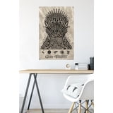 Game of Thrones - Iron Throne Wall Poster with Pushpins, 22.375" x 34 ...