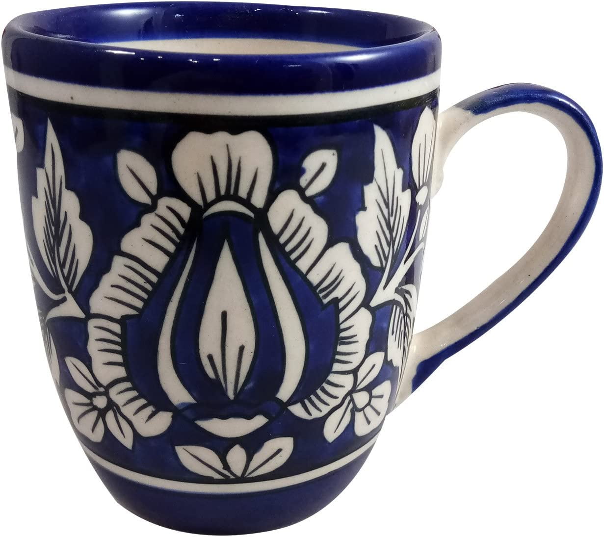 India Meets India Handicraft Ceramic Mug Tea Mug Ceramic Coffee Mug 250 ...