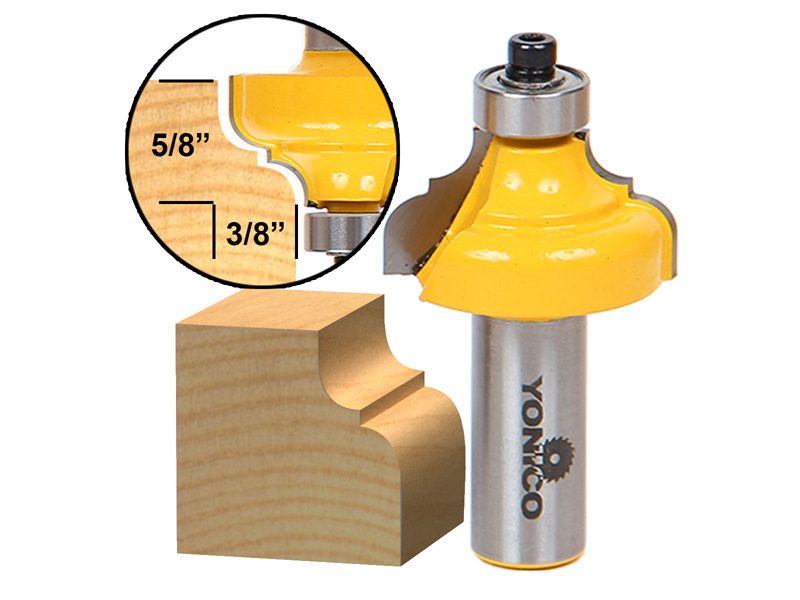 Yonico Classical Ogee Edging and Moulding Router Bit Medium - 1/2 ...