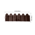 TOUMENY Plastic Garden Fence, 22x7 Inch Picket Fence Edging for Lawns ...