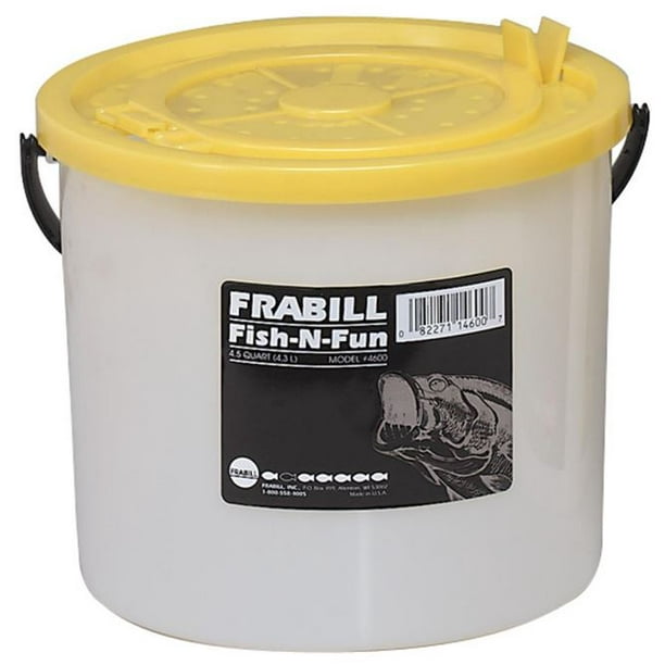 Frabill 4602 Fish N Fun 4.5 Qt. Fishing Tackle Box and Bait Storage ...