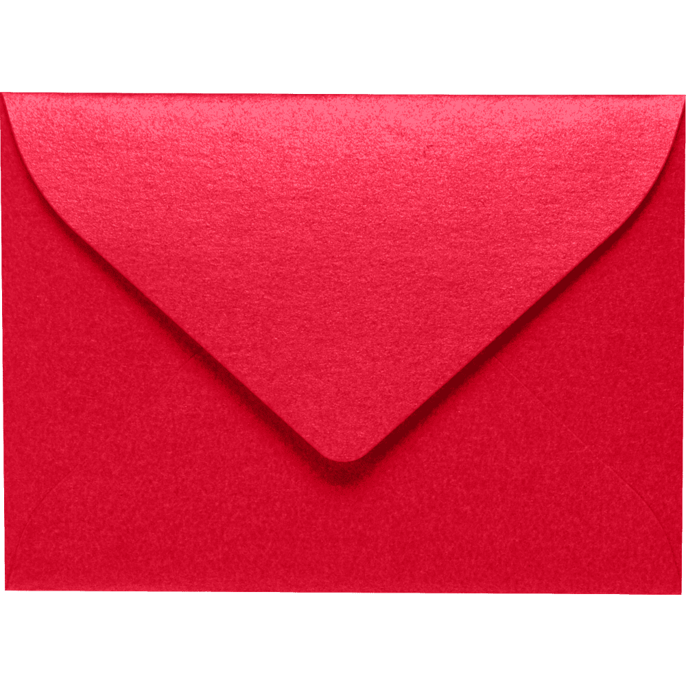 LUXPaper #17 Mini Envelopes, 60 lb. Jupiter Red Metallic, 2 11/16 x 3 ...