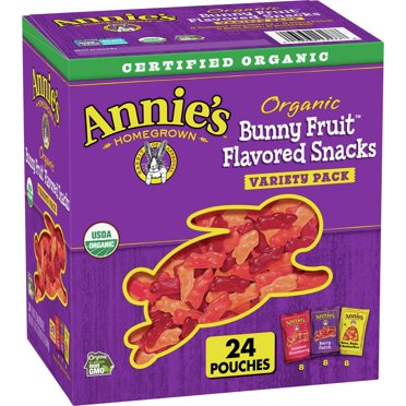 Annie's Organic Building Blocks Fruit Flavored Snacks, Gluten Free, 22 ...