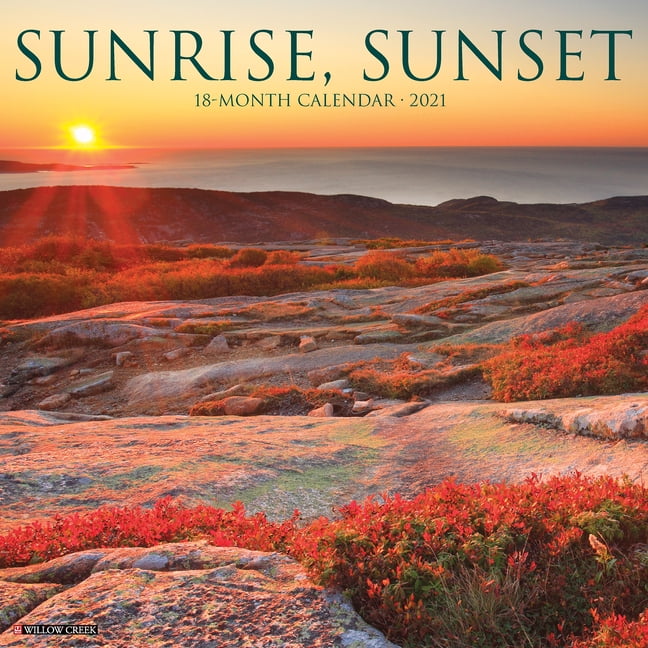 Sunrise, Sunset 2021 Wall Calendar (Other) - Walmart.com - Walmart.com