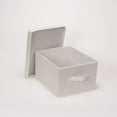 Household Essentials Large Canvas Storage Box with Lid - Walmart.com
