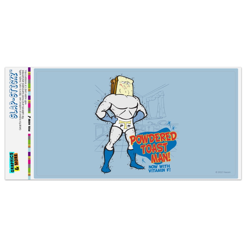 Ren and Stimpy Powdered Toast Man Automotive Car Window Locker Bumper ...